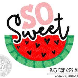 Watermelon so Sweet Svg Picnic SVG Summer Svg | Etsy