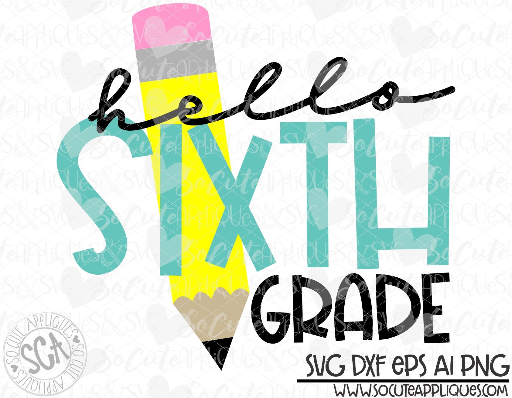 Back to School SVG Bundle Preschool Pre K-6th Grade Hello | Etsy