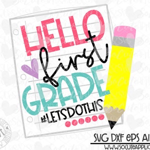 Back to School, SVG Bundle, Preschool, Pre K-6th Grade, Squad, Hello ...