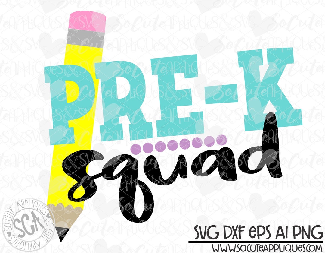 Back to School Pre-k Squad SVG School Svg Alpaca Svg File - Etsy