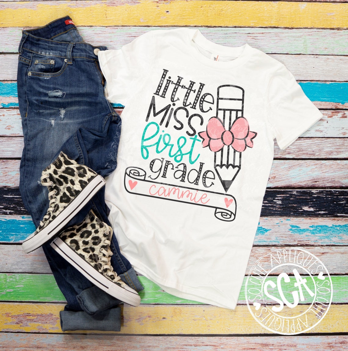 Back to School Little Miss 1st Grade SVG School Cut File | Etsy