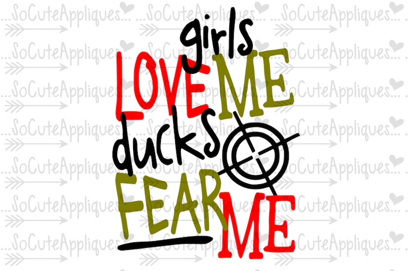 Girls Love Me Ducks Fear Me Svg Cowboy Country Svg Duck - Etsy