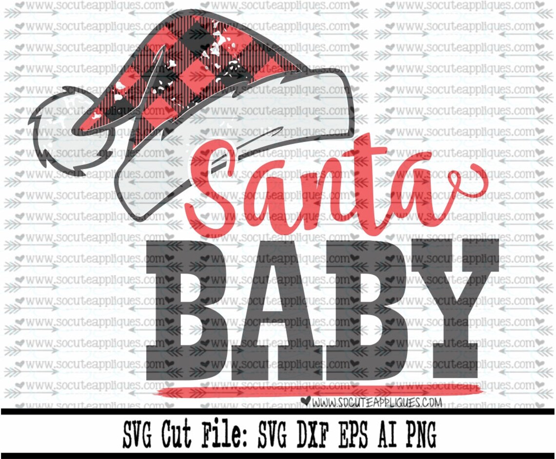 Plaid Christmas SVG File Made by Socuteappliques Available in - Etsy