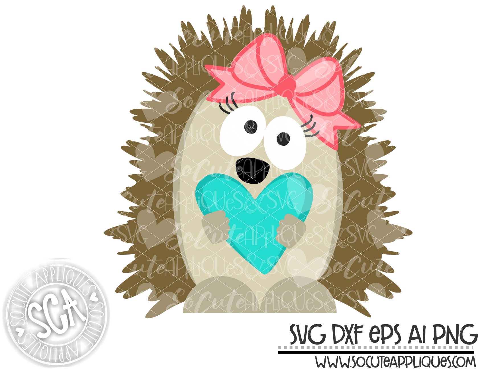 Valentines Day Hedgehog Svg Girls Valentine Shirt Design | Etsy