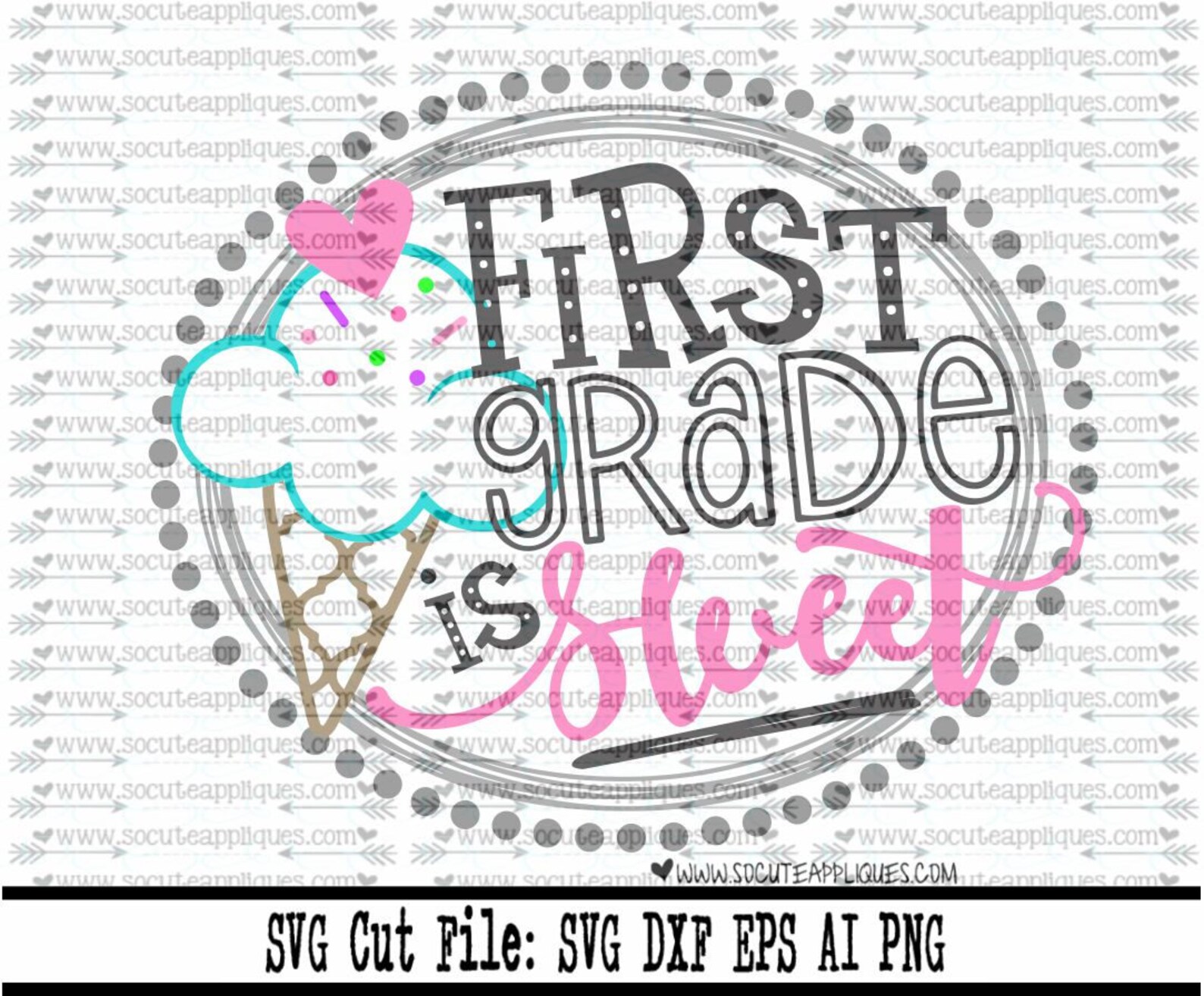Back to School SVG 1st Grade is Sweet SVG 1st Grade Cut | Etsy