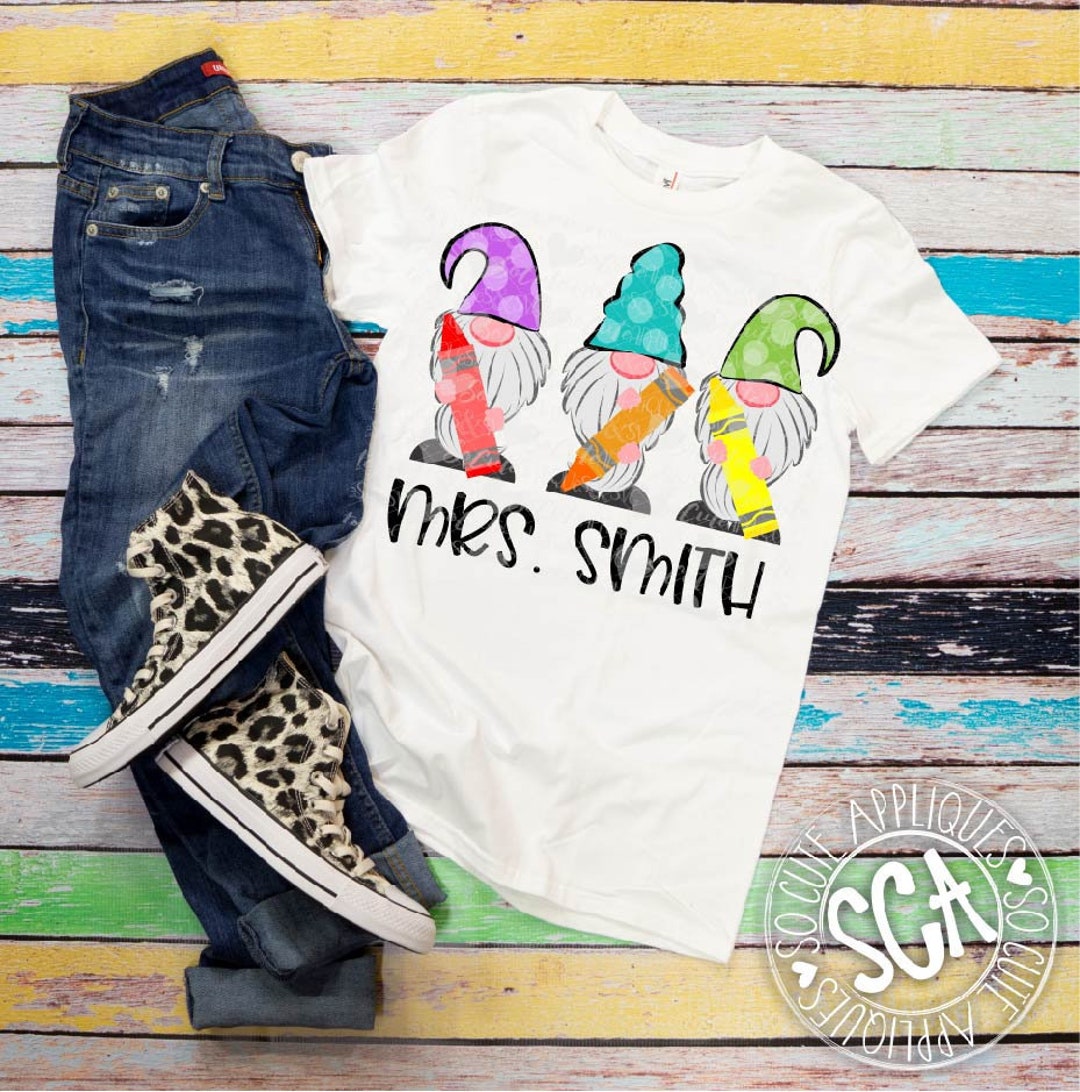 Back to School, Gnome Svg, Crayons SVG, Art Teacher Svg, Teacher Svg ...