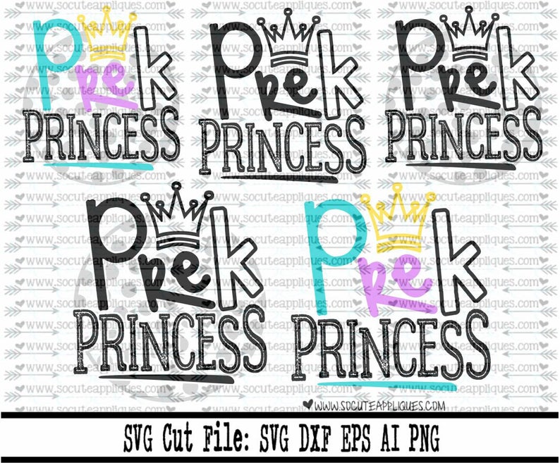 Pre K Princess Svg Princess Crown Svg Back to School SVG - Etsy