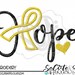 Hope Embroidery Design, Hope Applique, Pink Ribbon Applique, Cancer ...
