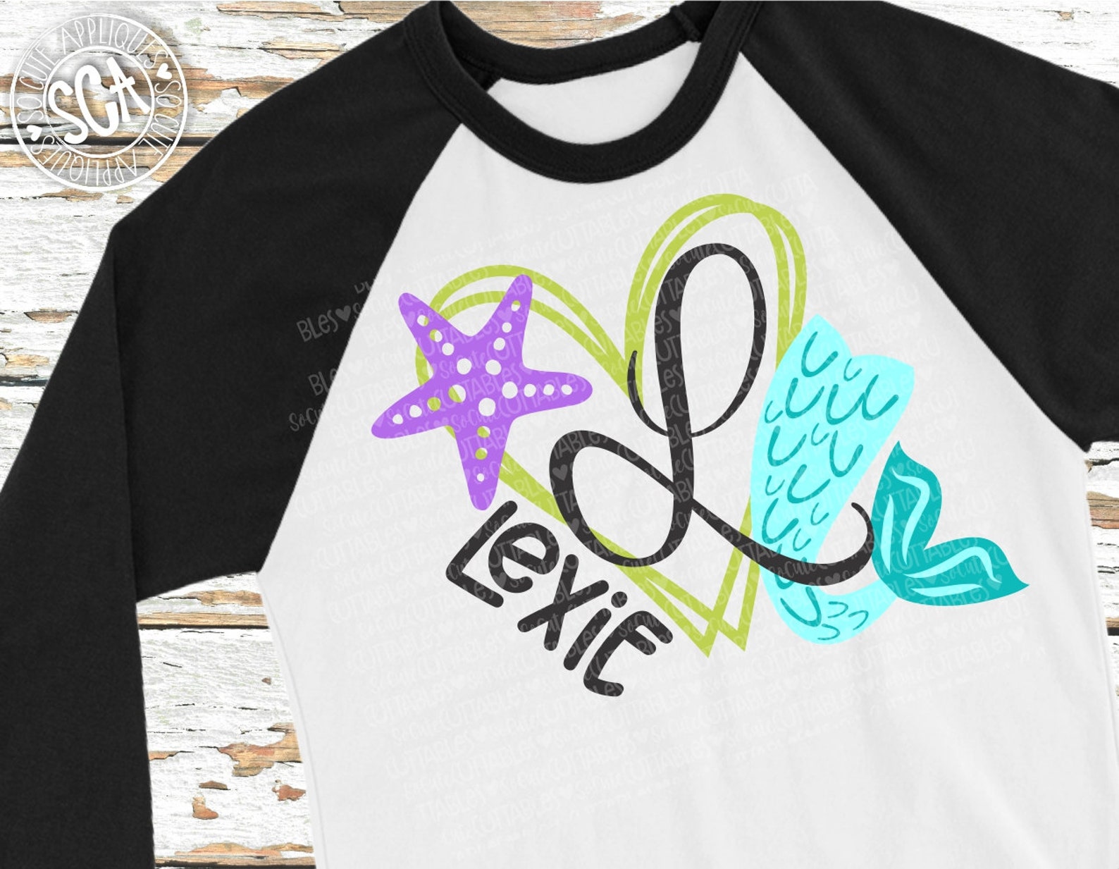 Mermaid Monogram Frame Svg Design Mermaid Svg Design - Etsy