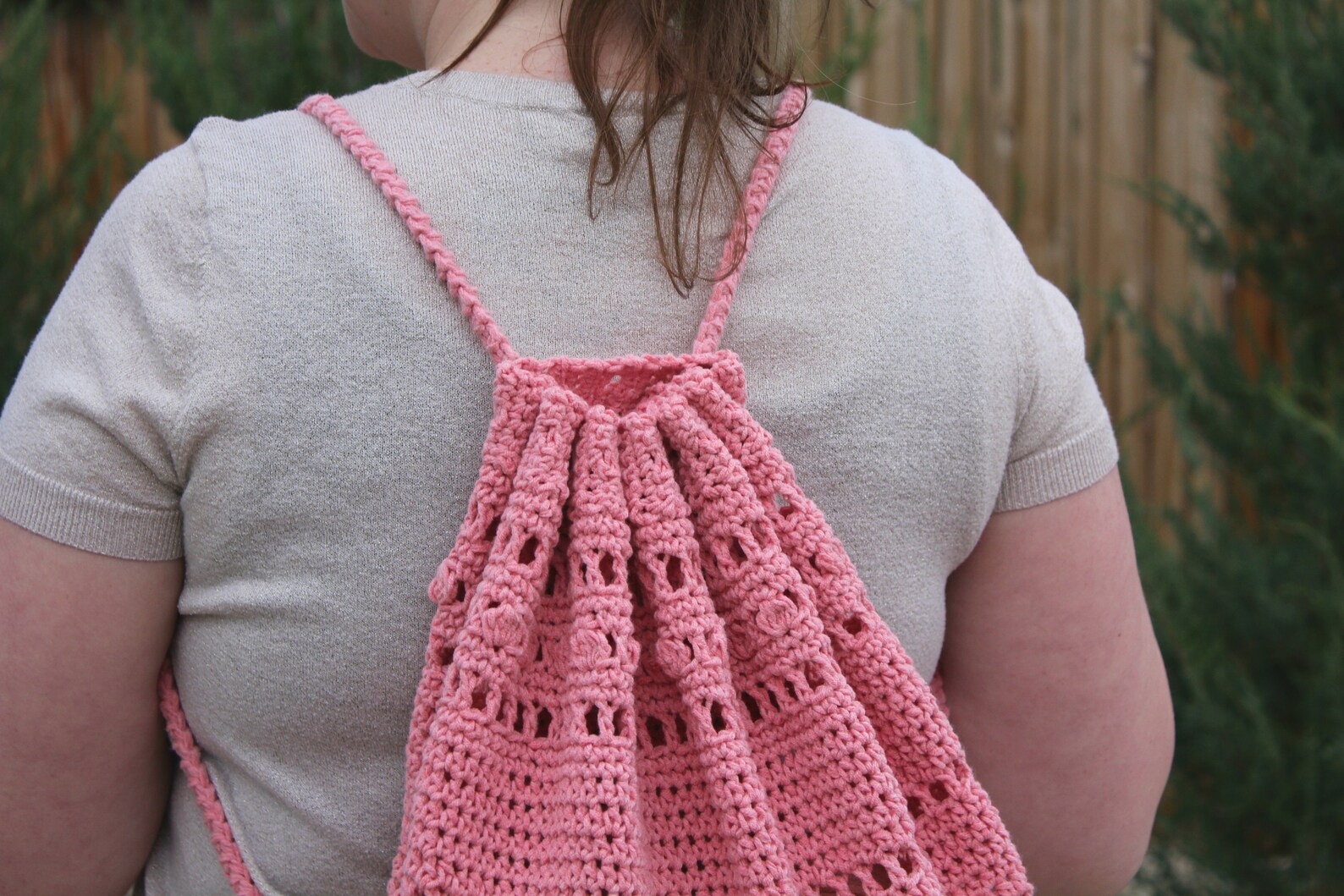 Beginner Friendly Crochet Drawstring Backpack Pattern / - Etsy