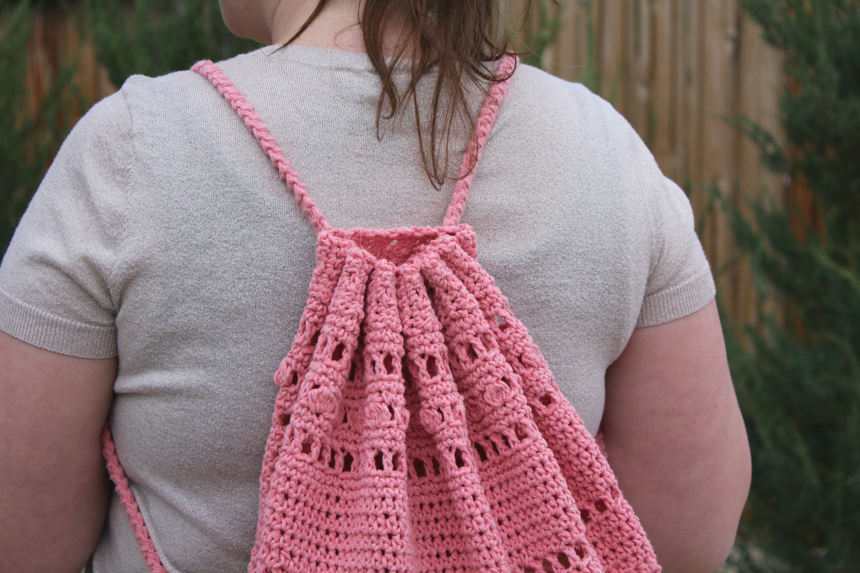 Beginner Friendly Crochet Drawstring Backpack Pattern / | Etsy