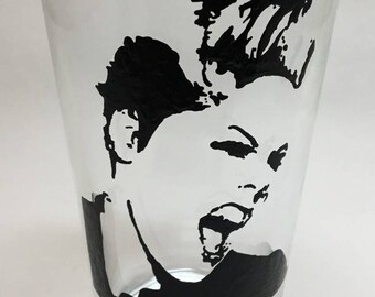 Labyrinth Hand Painted Beer Glass | Etsy