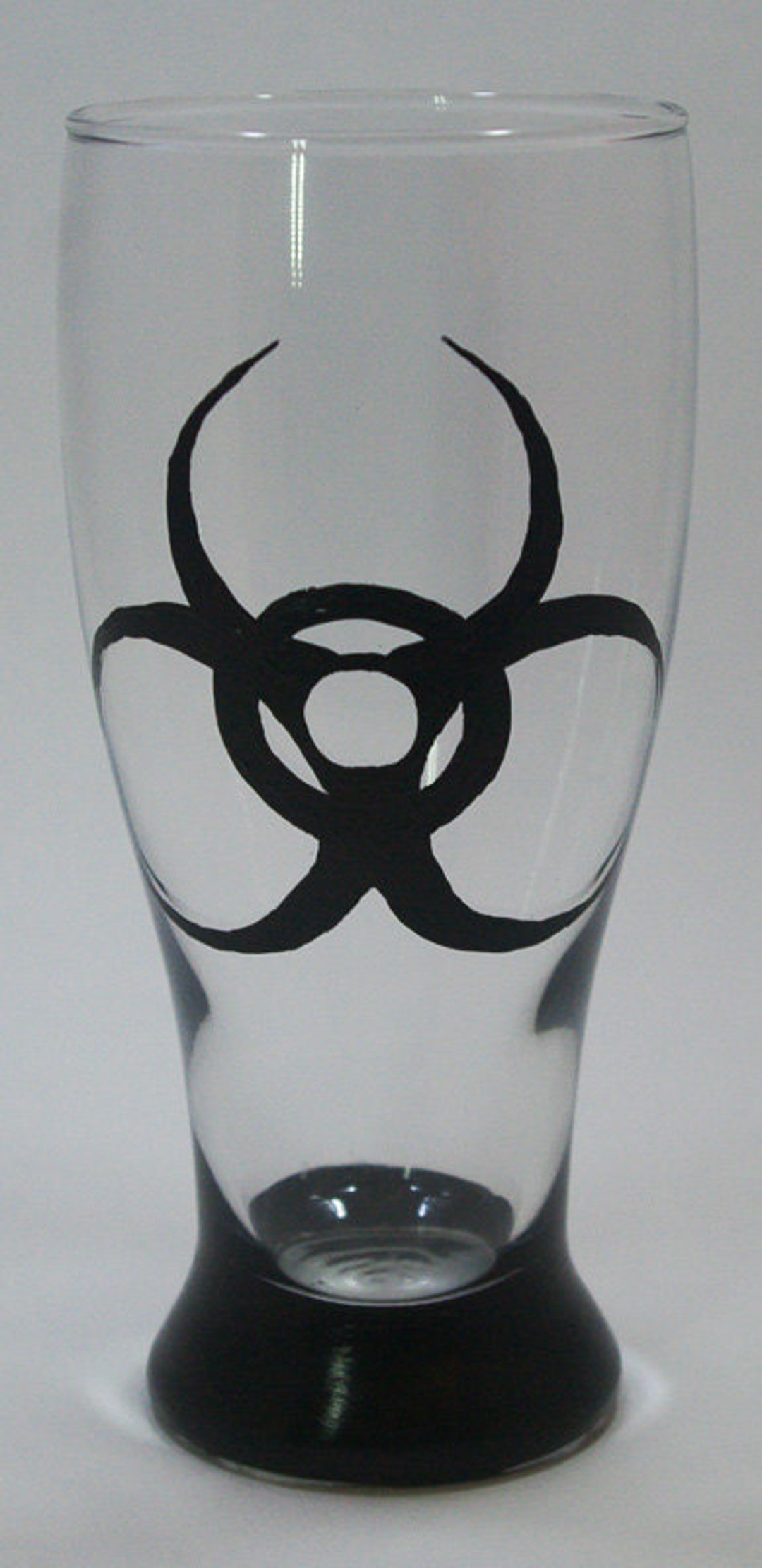 Biohazard Hand Painted Beer Glass - Etsy
