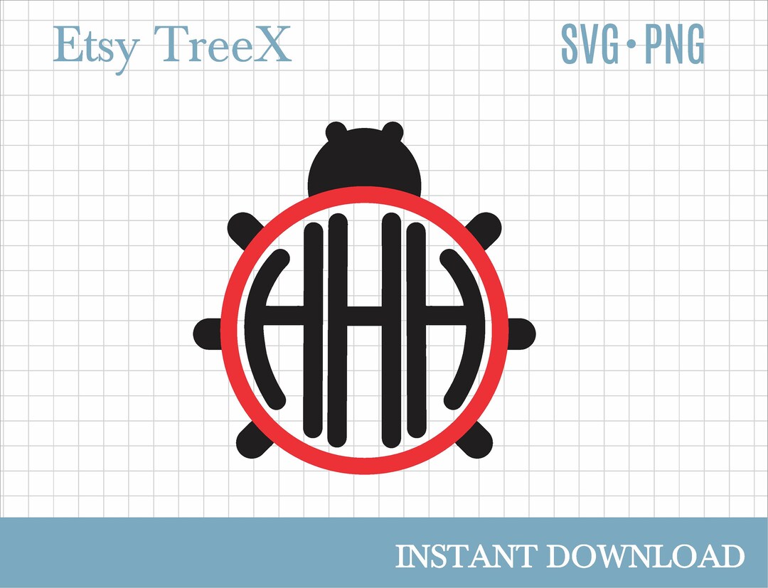 Ladybug SVG Monogram, Ladybug Circle Monogram Svg, Ladybug Monogram ...