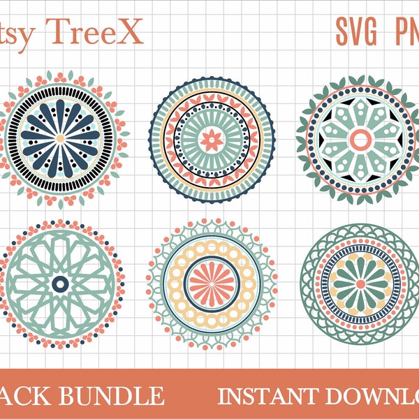 Dot Mandala Pattern - Etsy