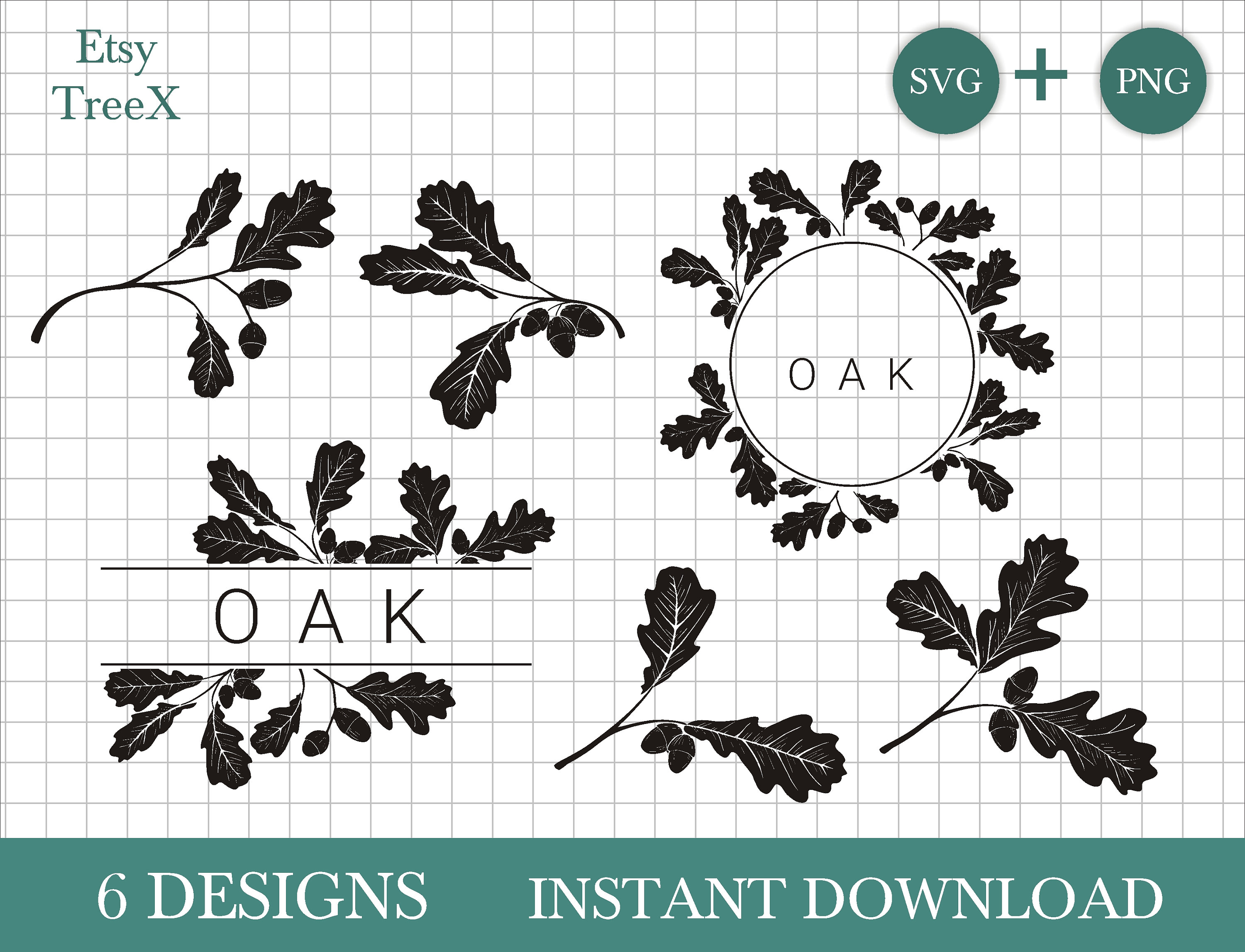 Acorn And Oak Leaf Wreath