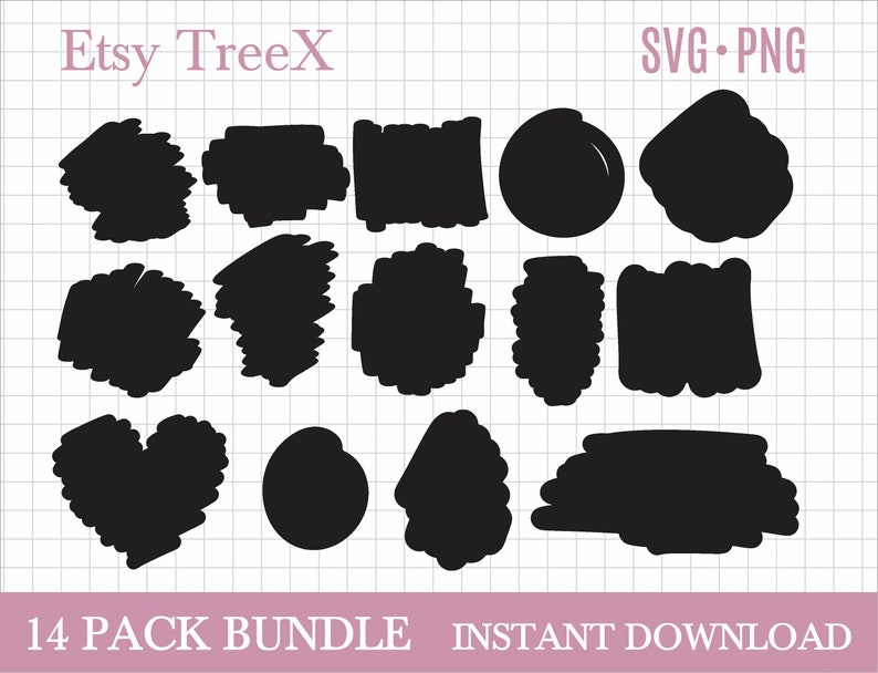 Brush Strokes SVG Bundle Paint Splats Svg Airbrush Spots Svg - Etsy