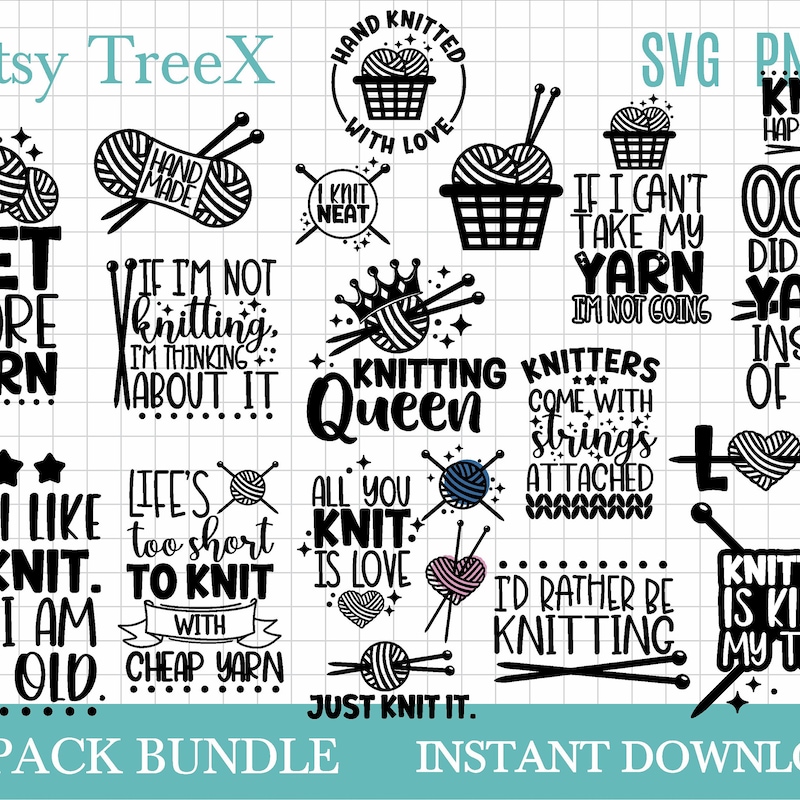 Knitting Funny Quotes Svg - Etsy