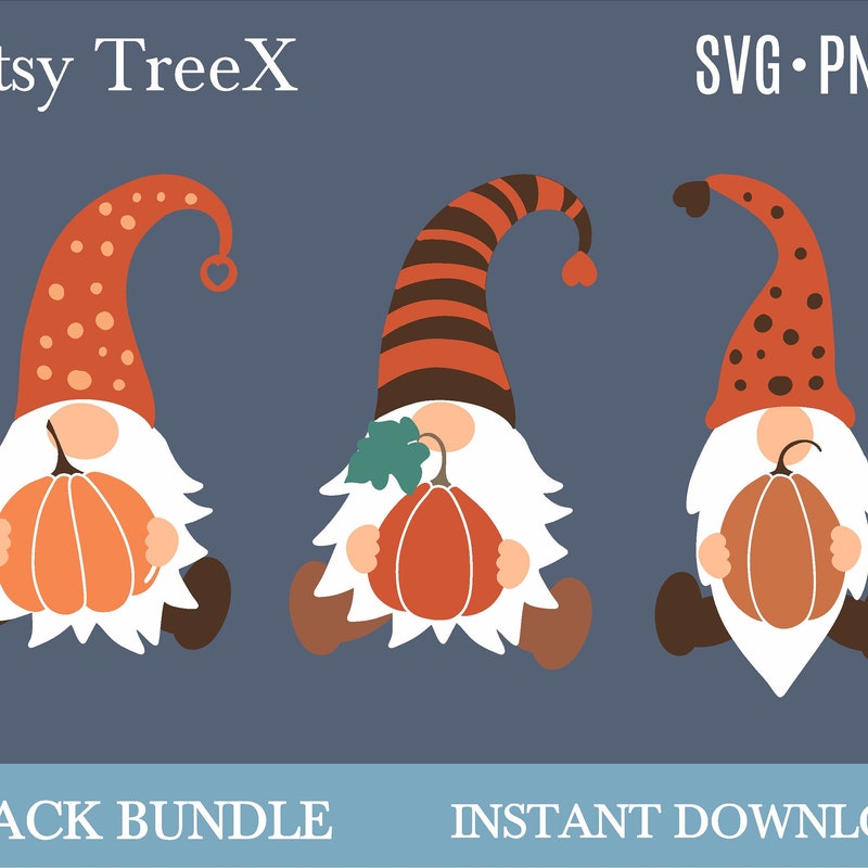 Fall Gnome Svg - Etsy