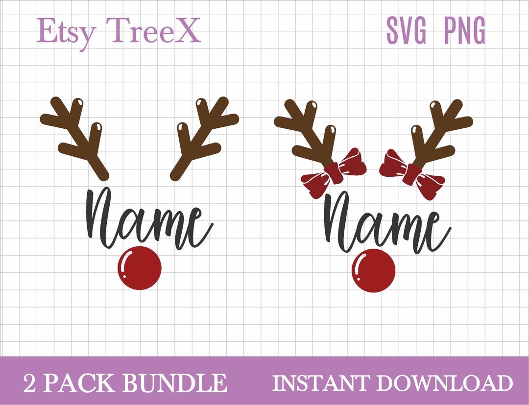 Reindeer Frames SVG by Oxee, Reindeer Name Frame SVG, Christmas Svg ...