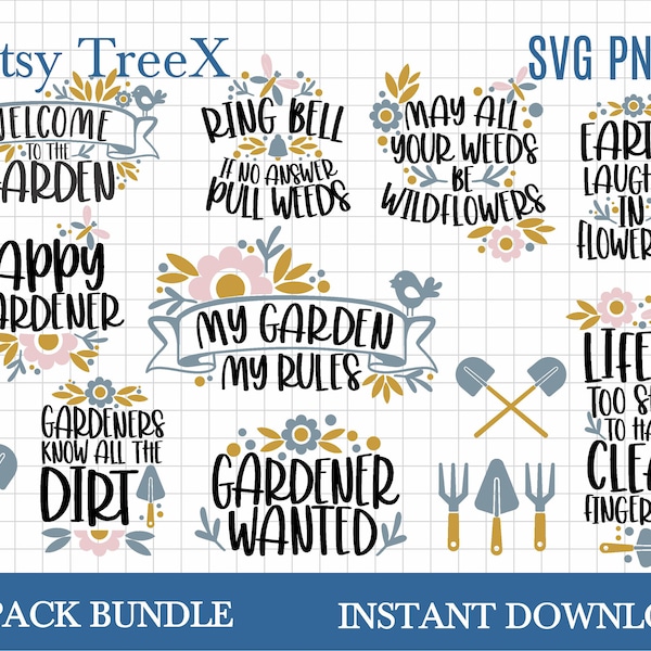 Gardening Svg Files - Etsy