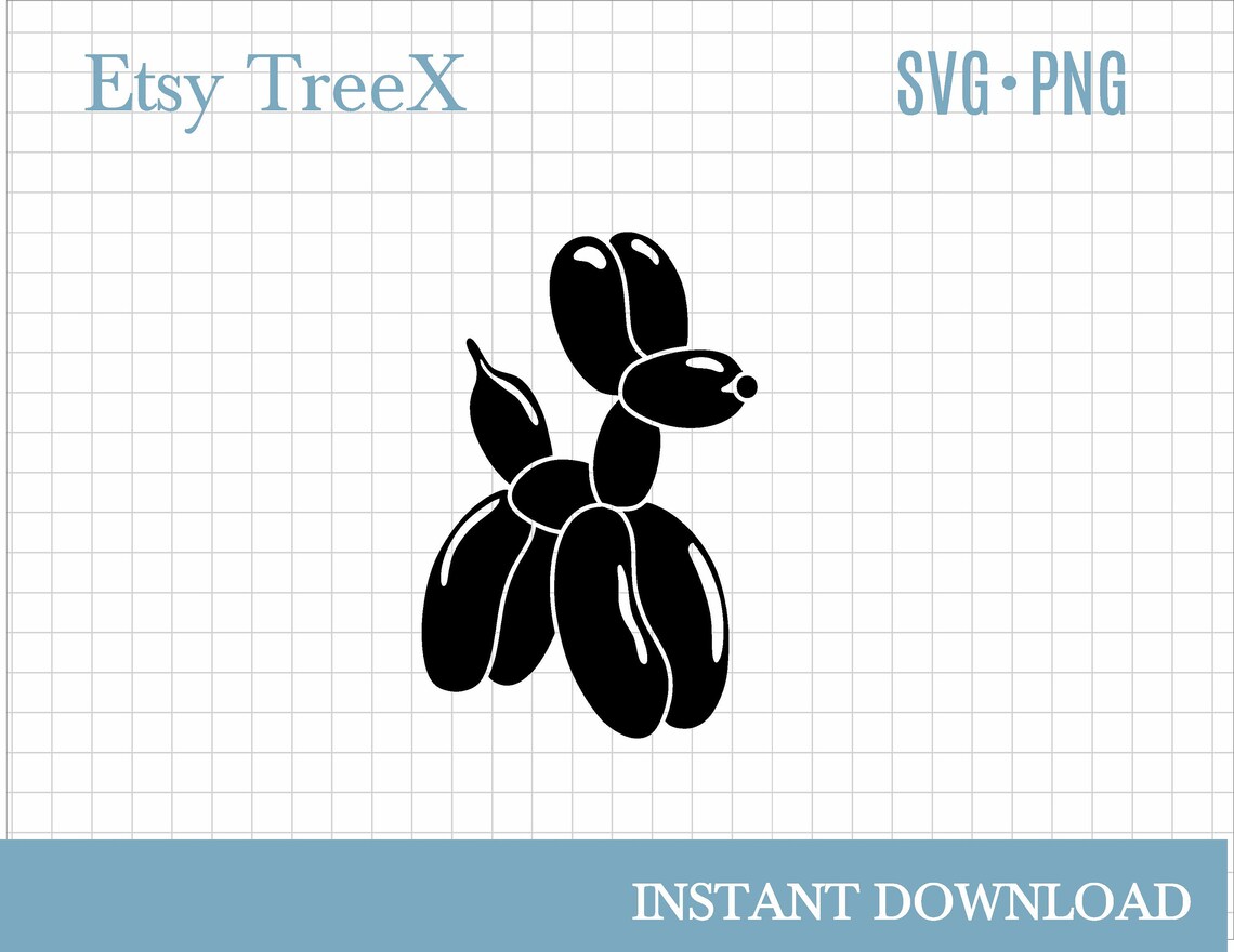 Balloon Dog SVG by Oxee balloon dog svg dog svg cut file | Etsy
