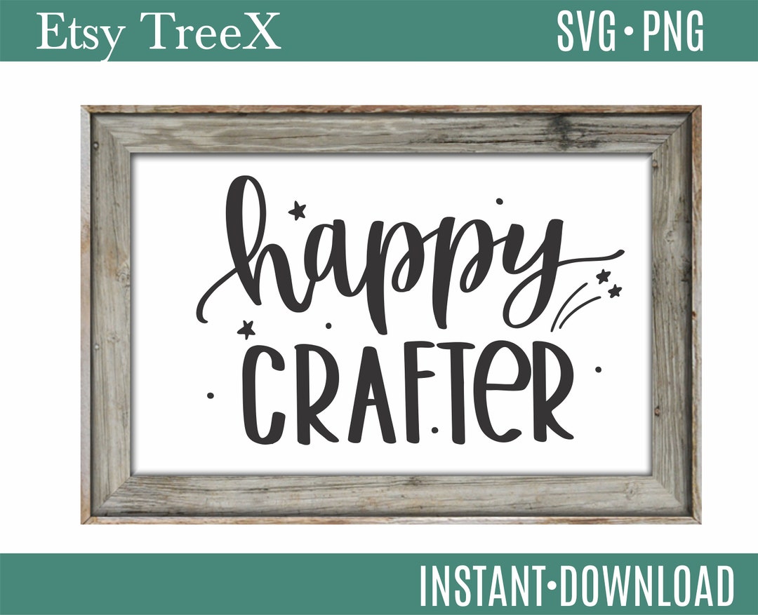Happy Crafter SVG Sign by Oxee Craft SVG Crafting SVG Craft - Etsy