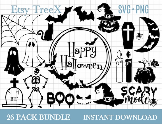 Spooky Halloween SVG Bundle by Oxee Dancing Skeleton Svg | Etsy