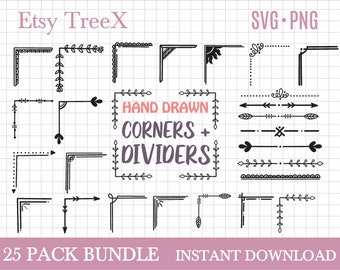 Simple Corner Svg - Etsy