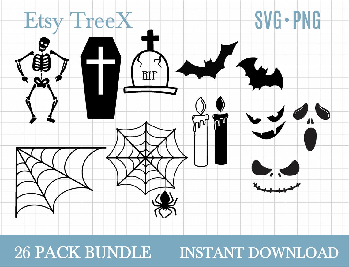 Spooky Halloween SVG Bundle by Oxee Dancing Skeleton Svg | Etsy