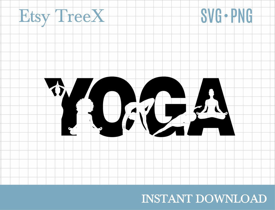 Yoga SVG Sign by Oxee, Yoga Quote Svg, Girl Yoga Silhouette Svg ...