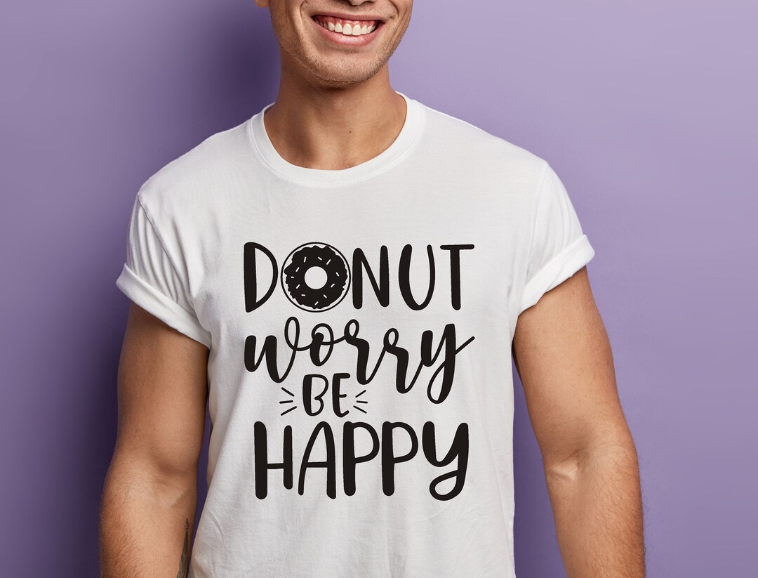 Donut Svg Quote by Oxee, Hand Drawn Doughnut Lovers Svg, Donut Worry ...