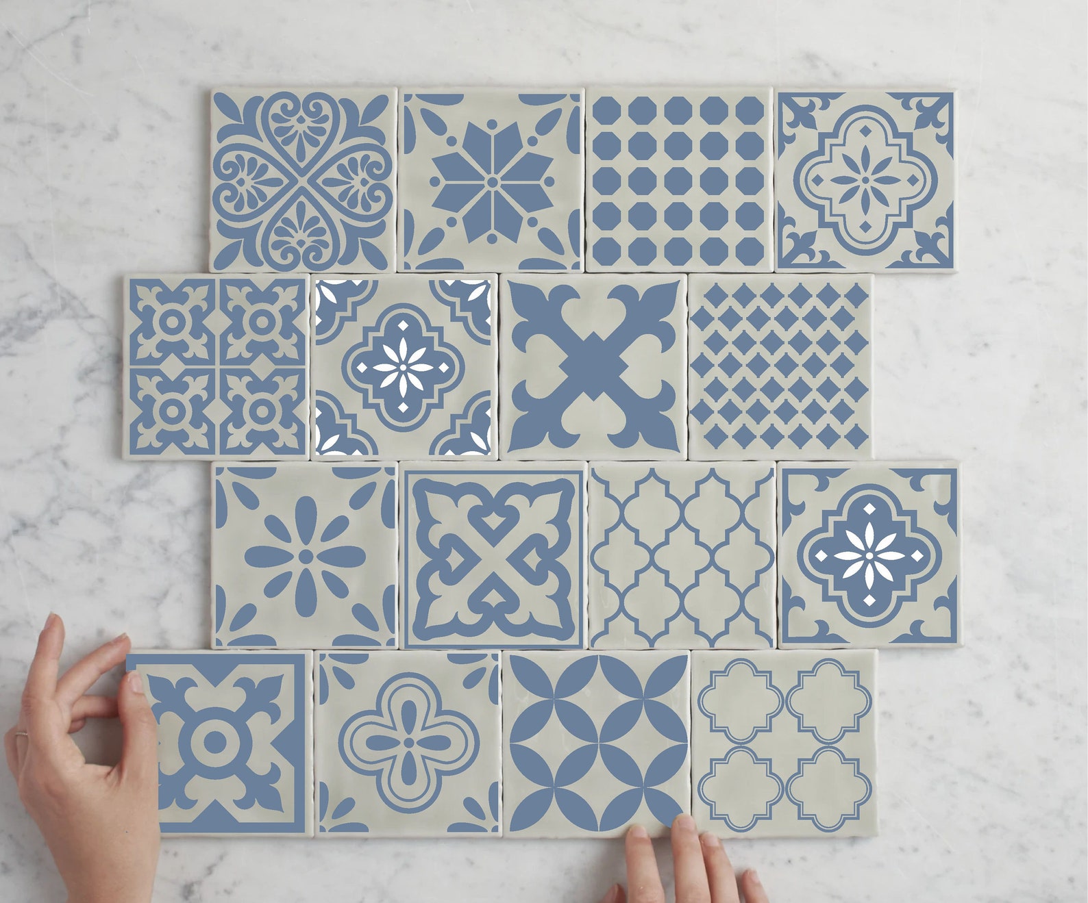 Vinyl Tiles Stickers Svg Bundle by Oxee Hand Drawn Tiles | Etsy