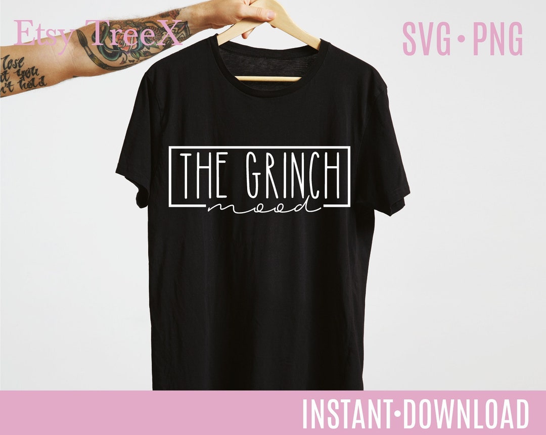 The Grinch Mood, Christmas Vibes SVG Design by Oxee, Minimalistic ...