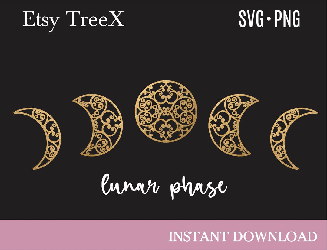 Moroccan Moon Phase SVG: Silhouette Wall Art (digital Download) - Etsy