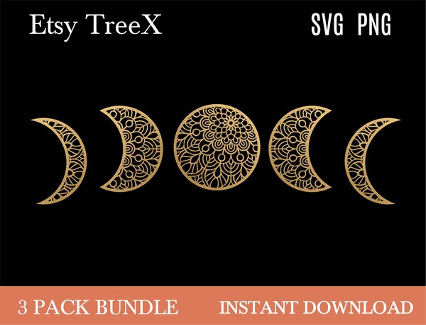 Moon Svg Moon Phases Svg Lunar Phases Svg Crescent Moon Svg - Etsy Canada