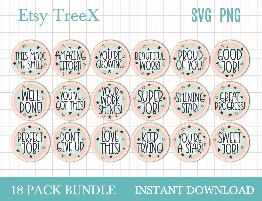 Teacher Stickers SVG Bundle by Oxee, Teacher SVG, Cricut Svg, School ...