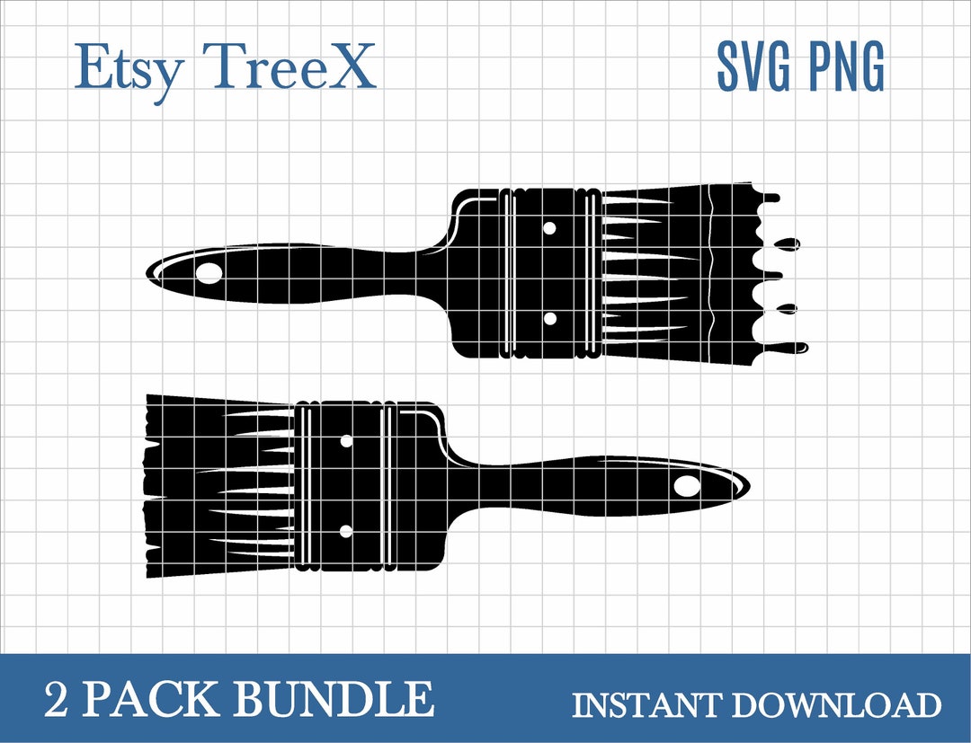 Painting Brush Svg Bundle by Oxee, Layered Brush With Pain Cut File ...
