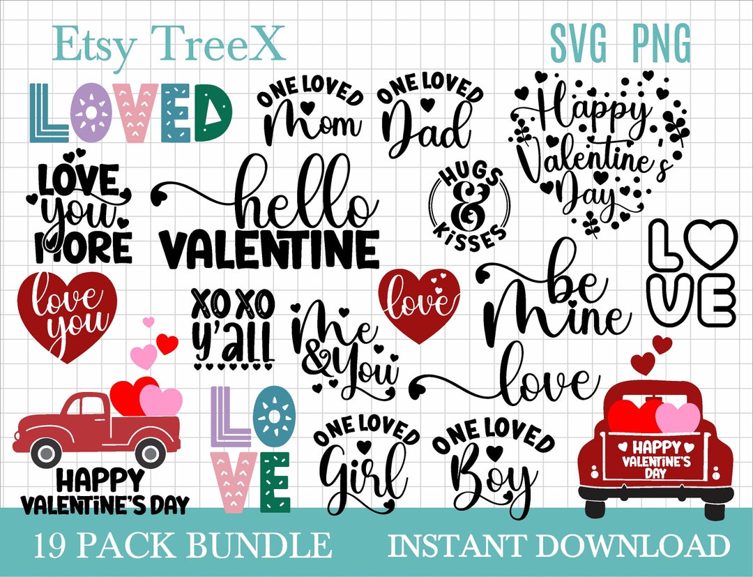 Valentine's Day SVG Bundle, Funny Valentines Day Quotes Svg, Love ...