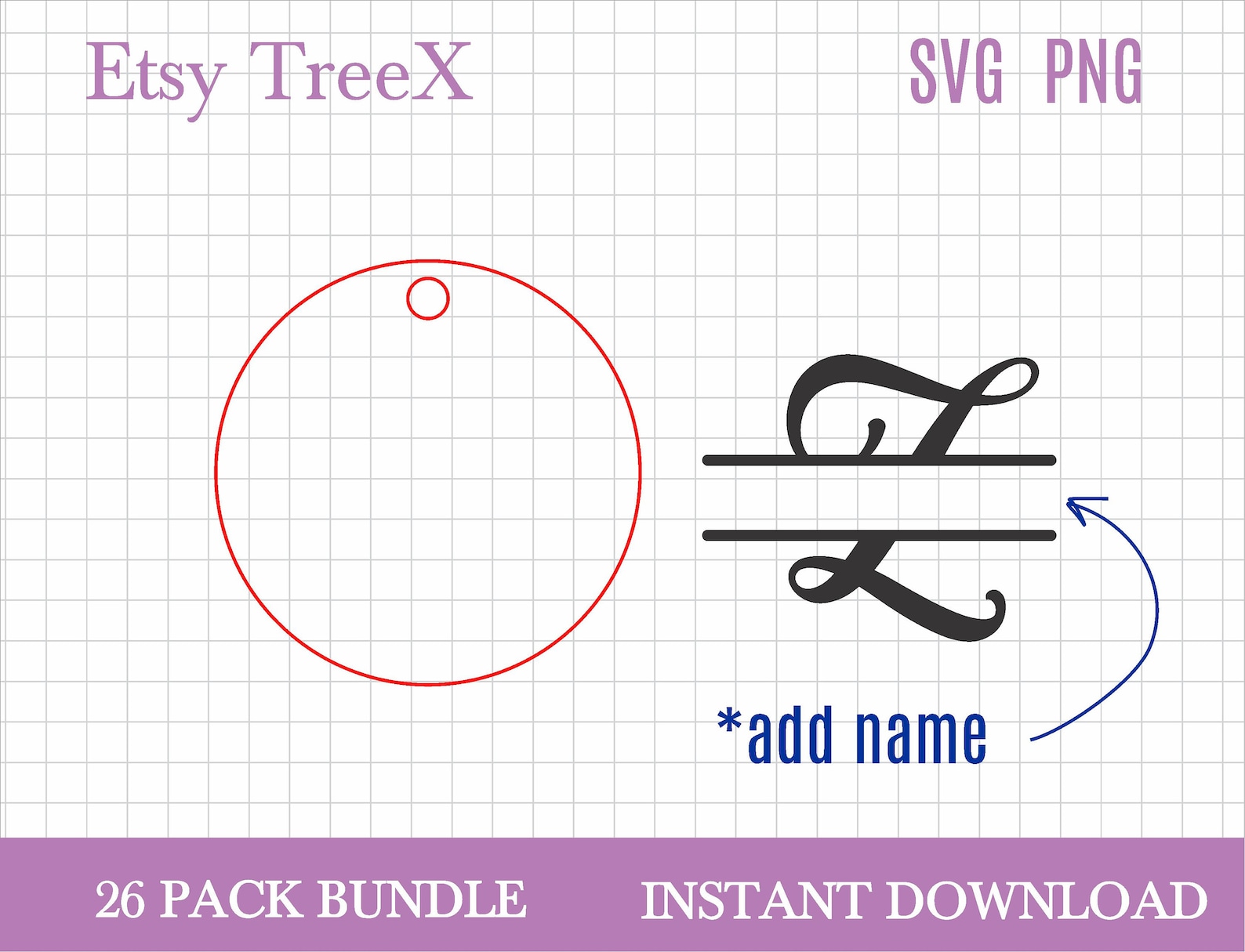 Monogram Keychain Pattern Svg by Oxee Split Monogram Keychain | Etsy