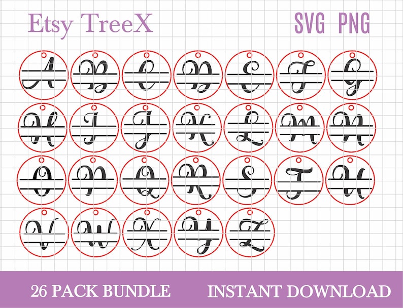 Monogram Keychain Pattern Svg by Oxee Split Monogram Keychain | Etsy