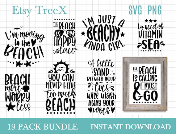 Beach Girl Bundle SVG Hand Drawn Summer Beach Vibes Svg Girl - Etsy