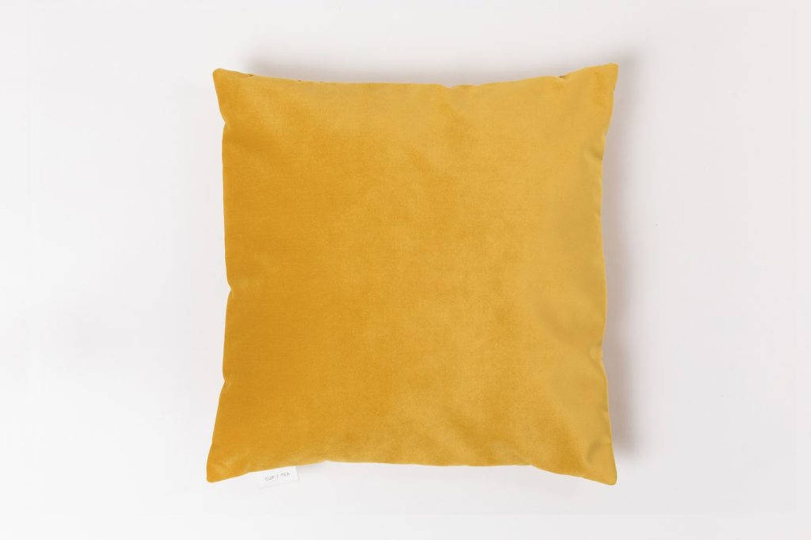 Velvet Touch Cushion . Royal Yellow Velvet Cushion Throw | Etsy