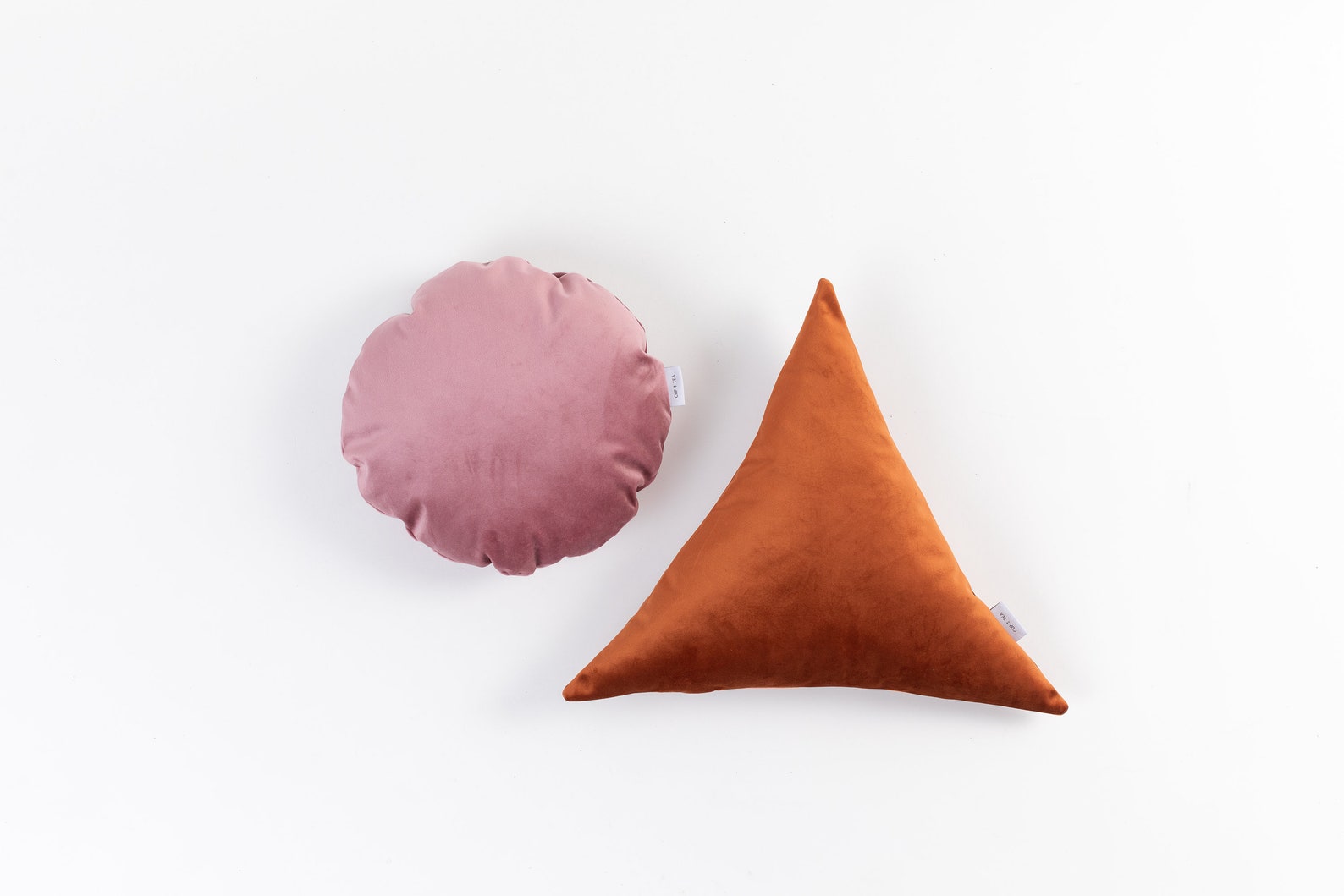 Triangle Velvet Pillow Decorative Throw Pillow Triangle - Etsy