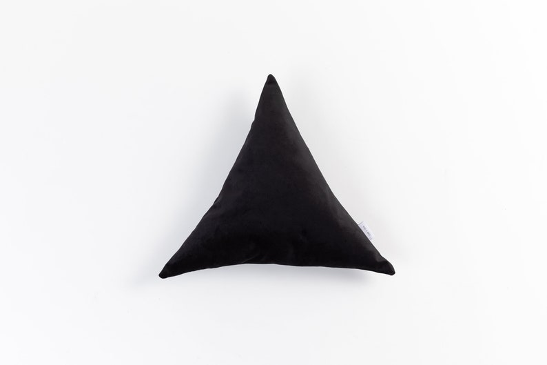 Triangle Velvet Pillow Decorative Throw Pillow Triangle - Etsy