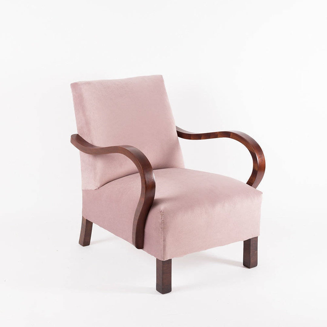 Reloved Armchair . Tea Rose | Upholstered Vintage Chair | Lounge Chair ...