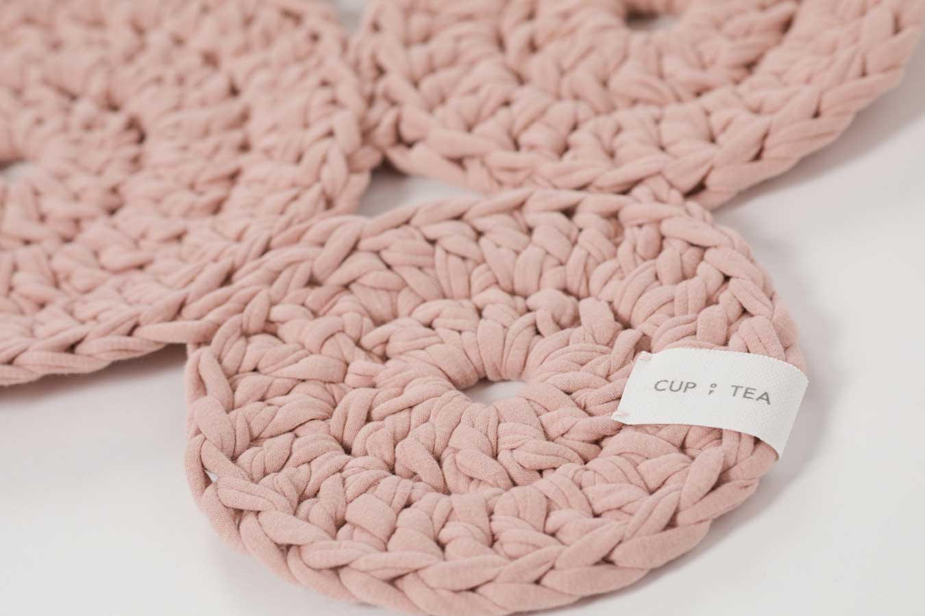 Crochet Round Rug . Retro Rose | Crochet Cotton Rug | Crochet Pink Rug ...