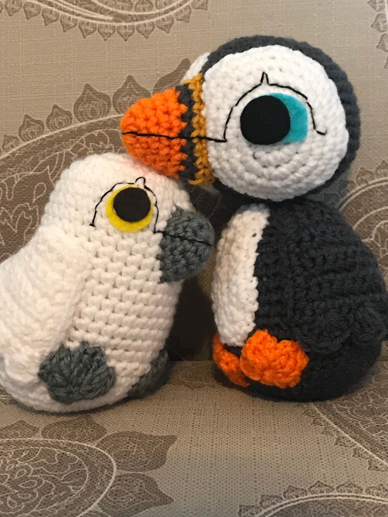 Baba Puffin Rock Crochet Doll - Amigurumi Toy - Etsy