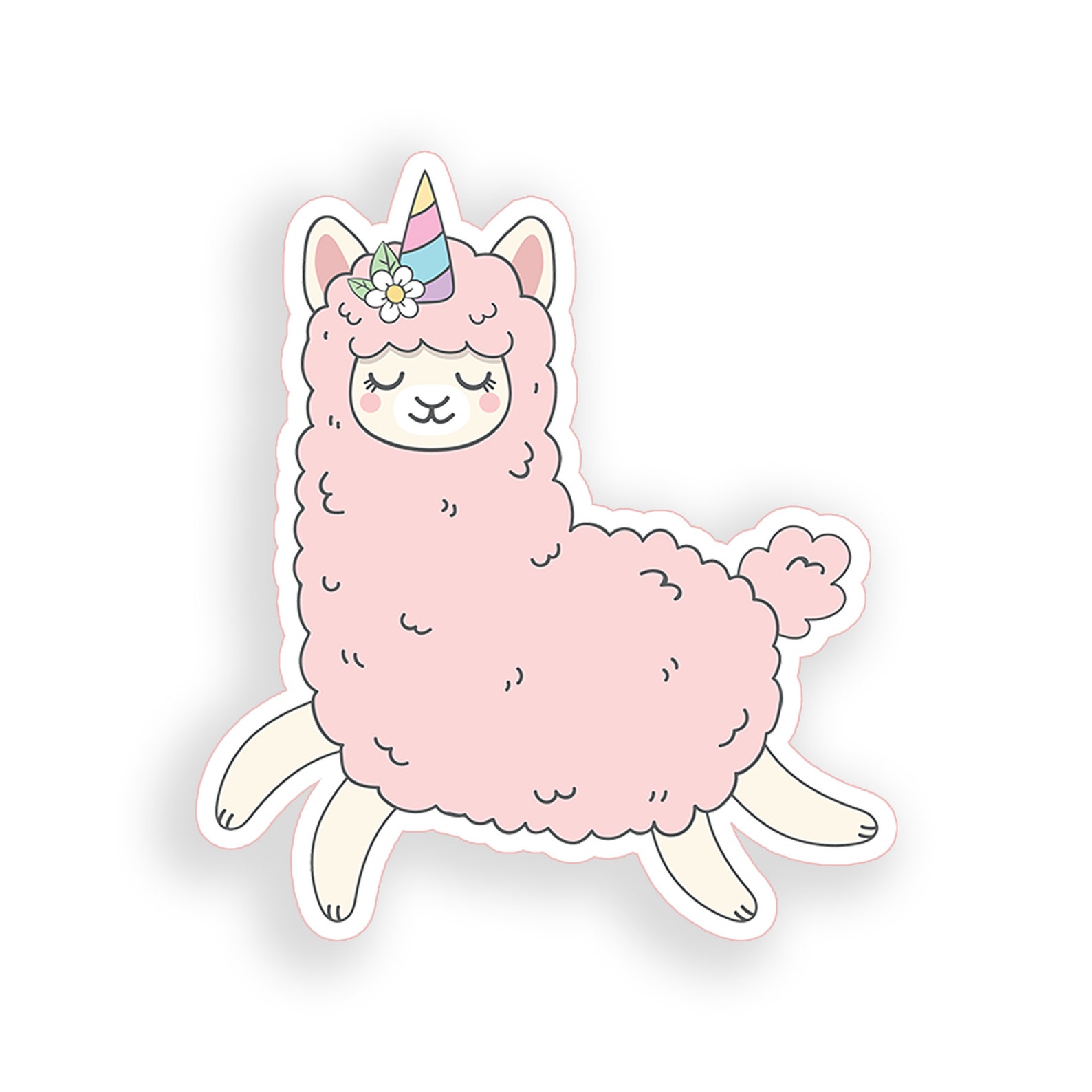 Pink Llamacorn Llama Sticker Car Truck Vehicle Back Glass - Etsy