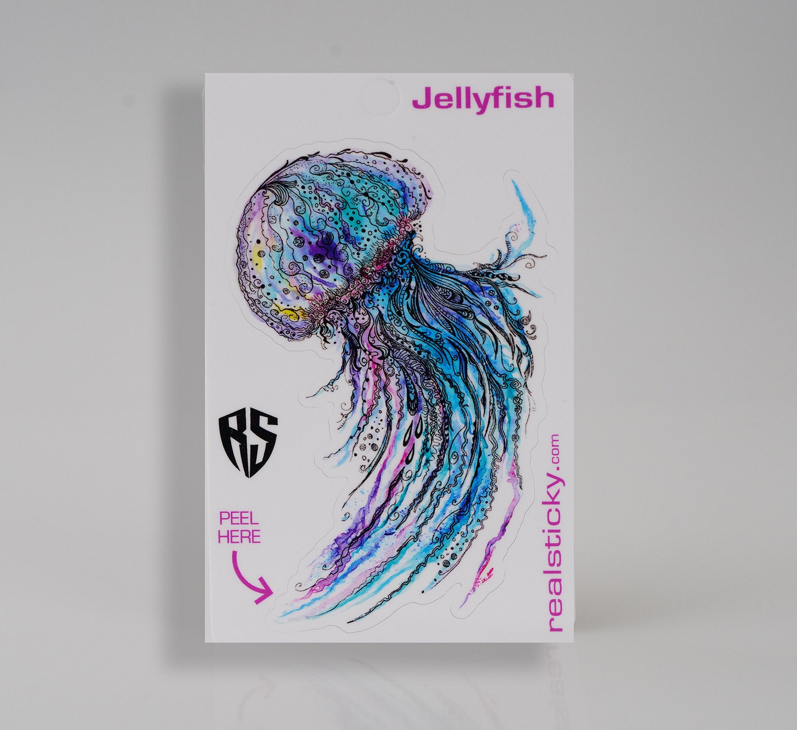 Watercolor Jellyfish Sticker Jelly Fish Art Ocean Beach Car Truck Boat ...